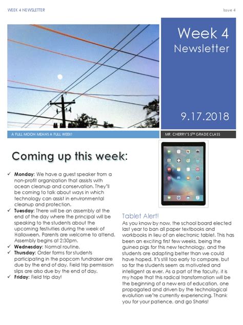 Newsletter Design Pdf Behavior Modification Learning