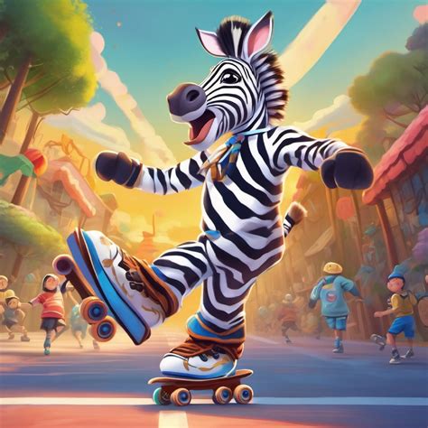 Bedtime Story Zenbot Zebras Roller Hockey Adventure