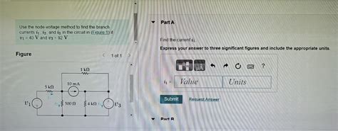 solved use the node voltage method to find the branch