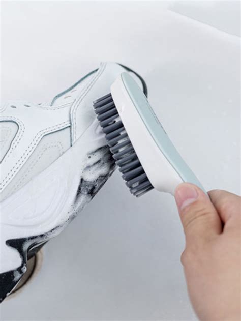 1pc Shoe Cleaning Brush Plastic Clothes Scrubbing Brush Household