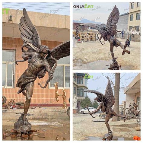 Ancient Michelangelo Life Size Bronze Cupid Sculpture Onlyart Sculpture Co Ltd