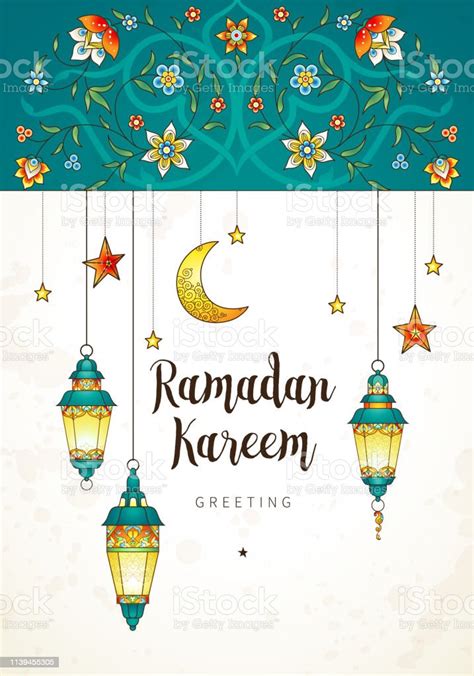 라마단 카림 인사말에 대 한 벡터 카드입니다 0명에 대한 스톡 벡터 아트 및 기타 이미지 0명 Eid Ul Fitr