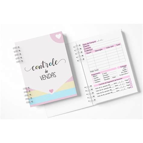 Caderno De Controle De Vendas A Prazo Vendas Parceladas Fiado