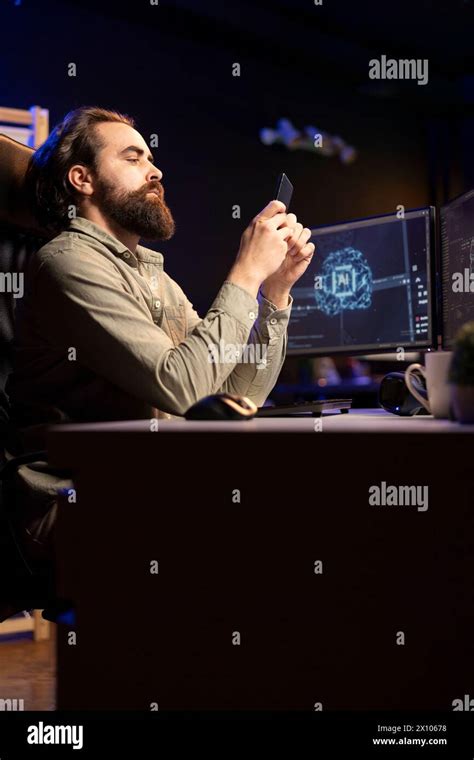 Software Engineer Inserting Disk Into Pc Containing Language Data Models Able To Create Ai