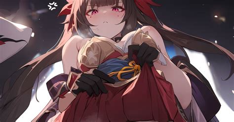 崩壊スターレイル 花火が嫌な顔しながらおパンツ見せてくれるsparkle うさ桜のイラスト Pixiv
