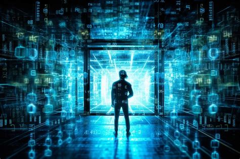 Concept For Data Protection In Cyberspace Ai Generated Image Premium Ai Generated Image