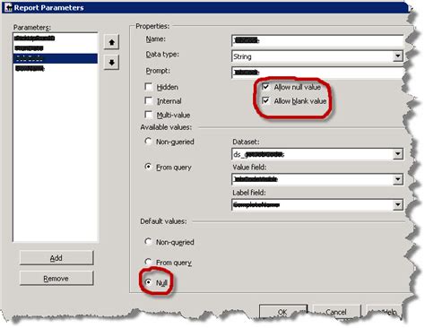The “all” Parameter In Sql Server Reporting Services 2005 Marlon