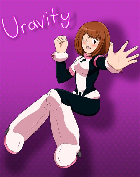 My Hero Academia Uravity The Gravity Hero By Huffie Artist On Deviantart