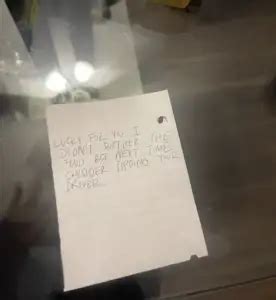 DoorDash Driver Leaves 'Nasty' Note For Customer Who Didn't Tip