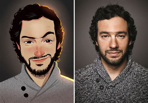 Fotos De Personas Al Azar Convertidas En Divertidas Ilustraciones Por