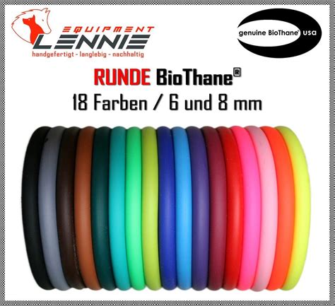 Metre Beta Biothane ® Round Diameter 64 Or 8 Mm 18 Colours Each