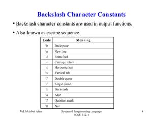 Lecture02 Constants Variable Data Types PPT
