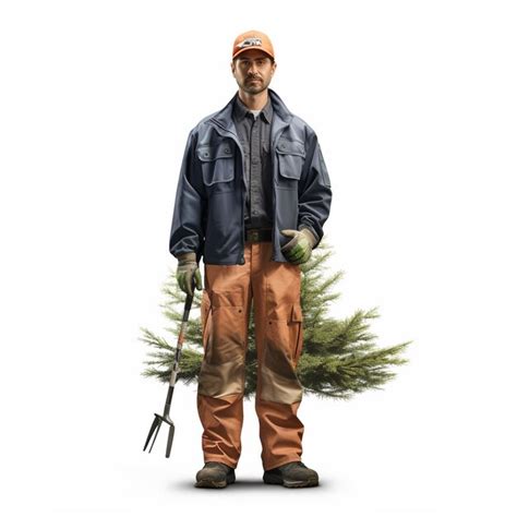Premium Photo Realistic Landscapers Uniform On White Background
