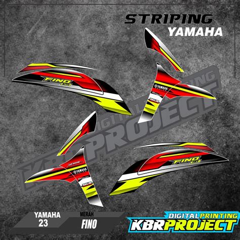 Jual Cod Stiker Motor Striping Fino Motor Yamaha Fino Sticker