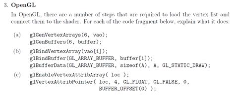 3 Opengl In Opengl There Are A Number Of Steps That