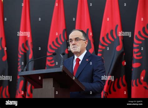 Tirana 24th July 2022 Newly Elected Albanian President Bajram Begaj