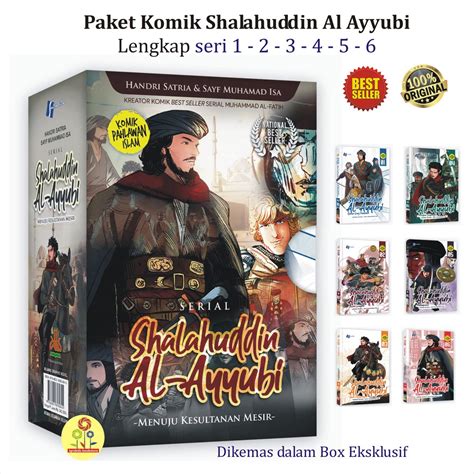 Comic Shalahuddin Al Ayyubi Box Package Series 1 2 3 4 5 6 Complete