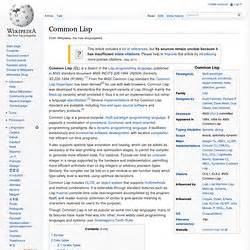 Common Lisp Pearltrees