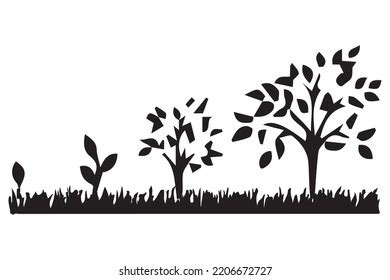 Simple Tree Silhouette Royaltyfree Images Stock Vector Royalty Free 2206672727 Shutterstock