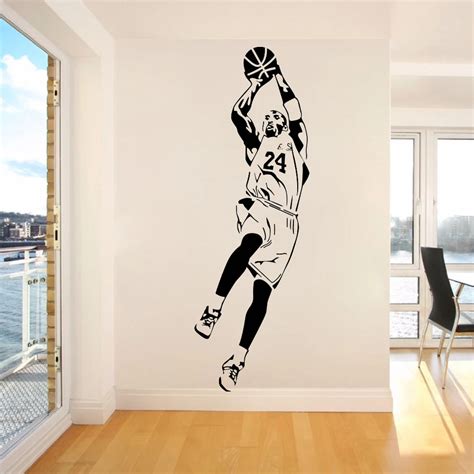 Kobe Autocollants Muraux En Vinyle Amovibles Pour Joueur De Basket