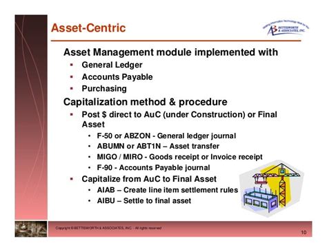 Presenting Sap Fixed Assets Capitalization Best Practices