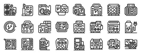 Generator Icon Set Vector Art Icons And Graphics For Free Download