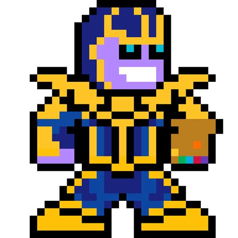 Pixilart Thanos Pixel Art By Stlh Hypnotxc