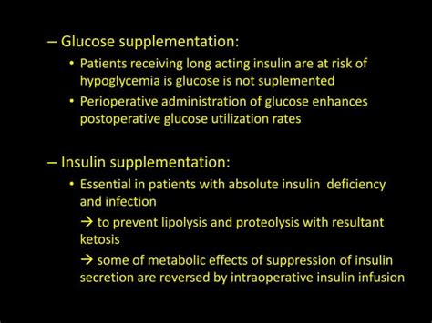 Perioperative Management Of A Patient With Diabetes Mellitus Ppt