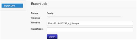 exporting results quasar scan