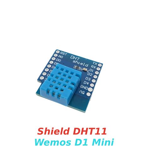 Feketeuki Dht Shield Para Wemos D1 Mini Dht11 Tempera