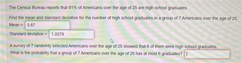 Solved I Need Typed Answer Dont Write In A Paper Plz The Census