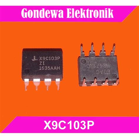 X9c103 X9C103P 10K Digital Potentiometer Potentiometer Shopee