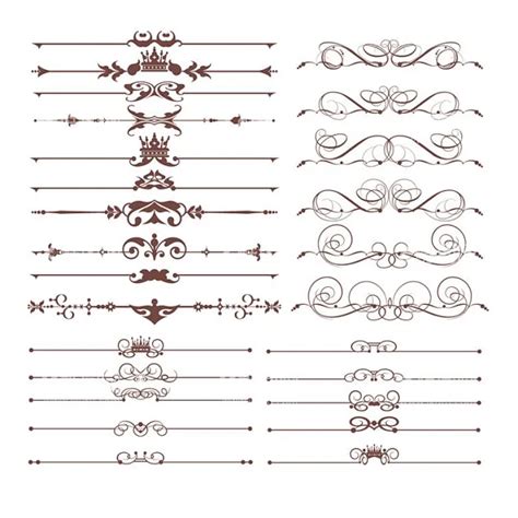 分割线 源文件下载【酷图网】边框 不规则边框 分割线 复古 花边 花纹 箭头 免抠 欧式 欧式花边 设计元素 纹理 线段 花瓣网