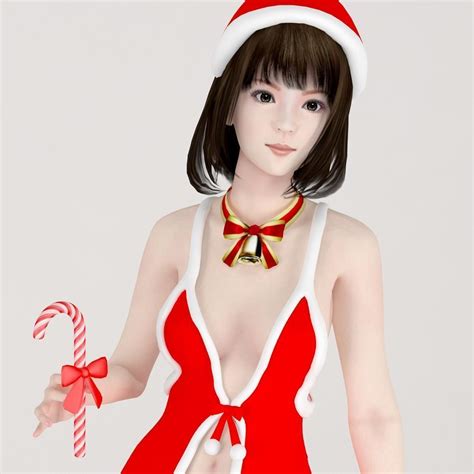 Mariko Christmas Pose 02 3D Model CGTrader