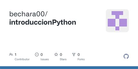 Github Bechara00introduccionpython