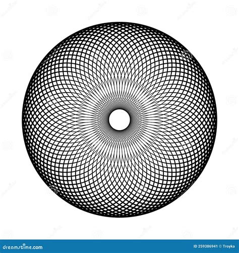 Spirograph Pattern Complicated Line Texture Blank Light Background