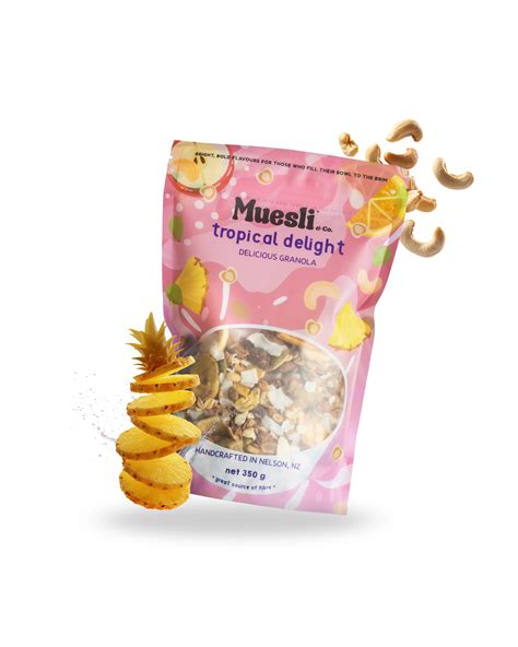 Tropical Delight Granola Buy Natural And Healthy Granola Nz Muesli And Co