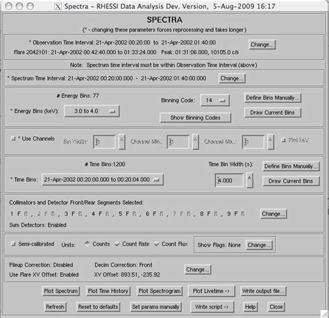 Creating A Spectrum File Using The Hessi Gui Heliowiki Home Page