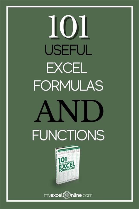 101 Advanced Excel Formulas And Functions Examples Microsoft Excel Tutorial Excel Formula