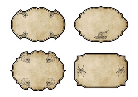 potion label template