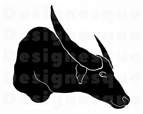 Water Buffalo Head Svg Water Buffalo Mascot Water Buffalo Etsy
