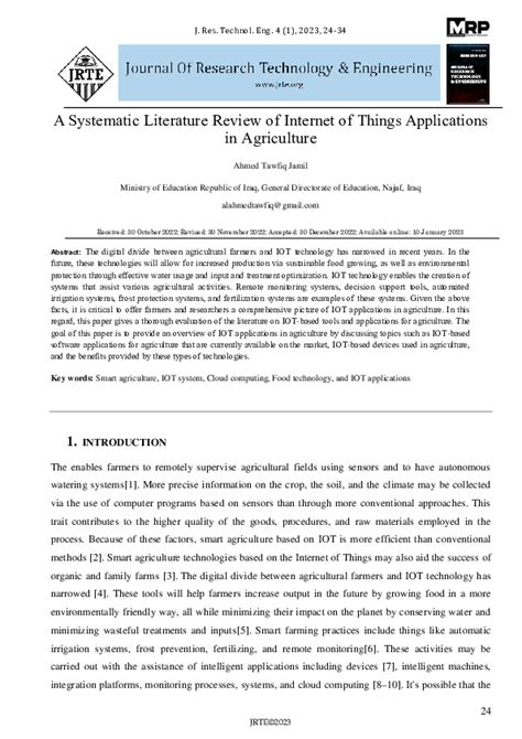 Pdf A Systematic Literature Review Of Internet Of Things Applications