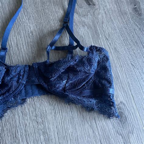 Oh La La Cheri Blue Lace Strappy Bra Sml Womens Gem