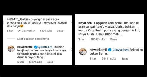 Tegarnya Ridwan Kamil Yang Sempat Bergurau Balas Komentar Netizen Di Tengah Duka Ridwan Kamil