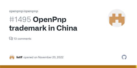 Openpnp Trademark In China · Issue 1495 · Openpnpopenpnp · Github