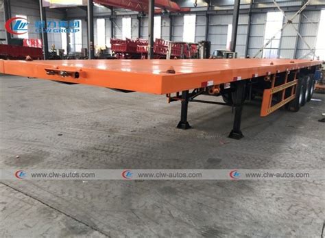 China 40ft 50tons Container Loading Flatbed Trailer Manufacturers