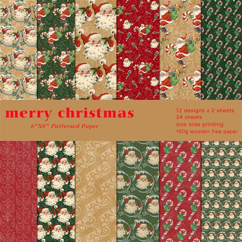 6 Scrapbook Paper Merry Christmas 02 Custom And Stock Washi Tape