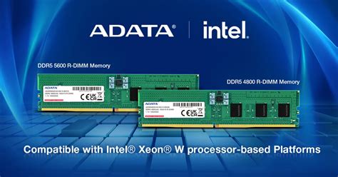 威剛推出支援新一代 Intel Xeon W 處理器 Ddr5 5600 Rdimm 超頻記憶體 Unikos Hardware