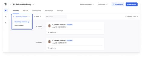 Recurring Events Documentation Livestorm