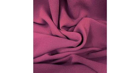 Heavy Polyester Dressmaking Fabric Triple Crepe Wine